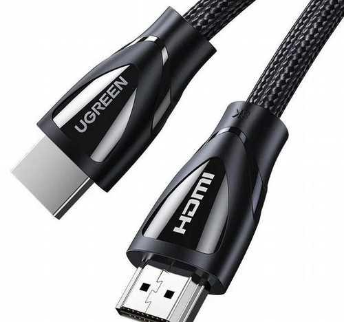 Кабель ugreen HD140 (80401) hdmi 2.1 Male To Male Cable 8K Braided Cable. 1 м. черный