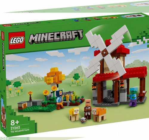 Конструктор lego Minecraft 21262 Ферма с ветряной