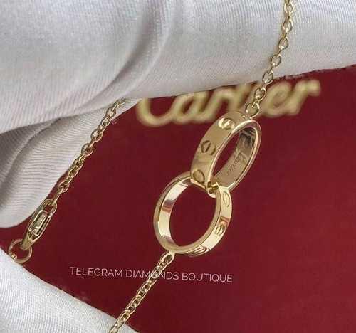 Браслет cartier love желтое золото 750