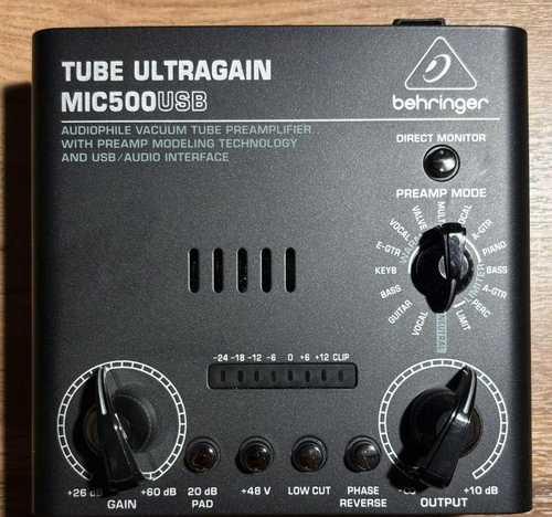 Behringer Tube Ultragain Mic500