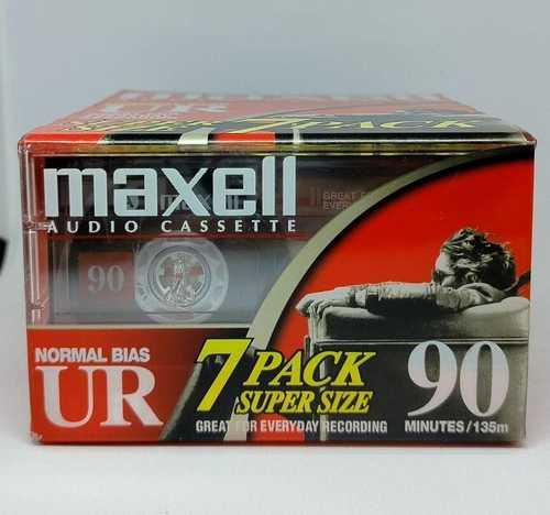 Новые аудиокассеты (Pack 7) Maxell UR 90