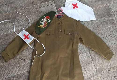 Костюм солдата для девочки, костюм медсестра