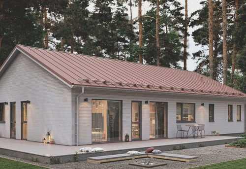 Домокомплект каркасного дома под ключ Sweden 130