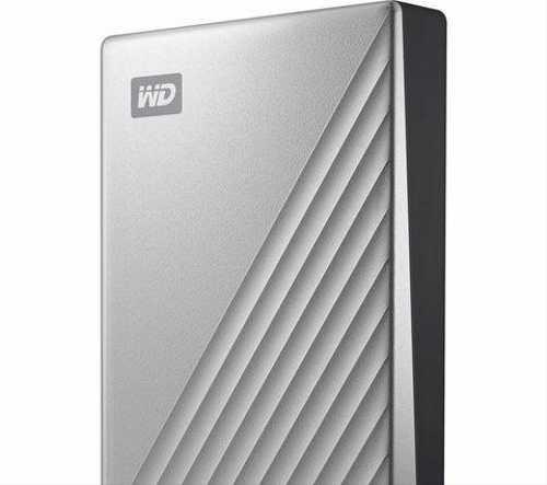 Диск WD 5TB My Passport Ultra Mac USB-C Серебро