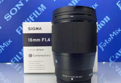 Sigma 16mm f/1.4 на fujifilm (sn:2781)