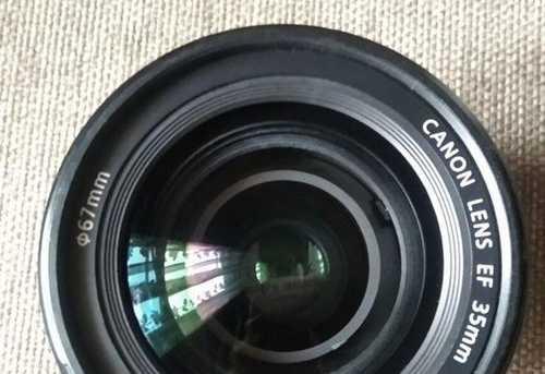 Объектив Canon EF 35mm f/2 is USM