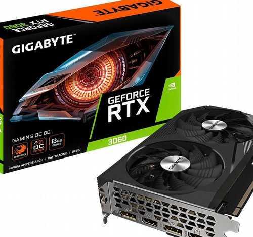 Новая Gigabyte GeForce RTX 3060 Gaming OC 8Gb