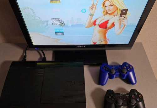 Sony Playstation 3 super slim 500гб HEN много игр