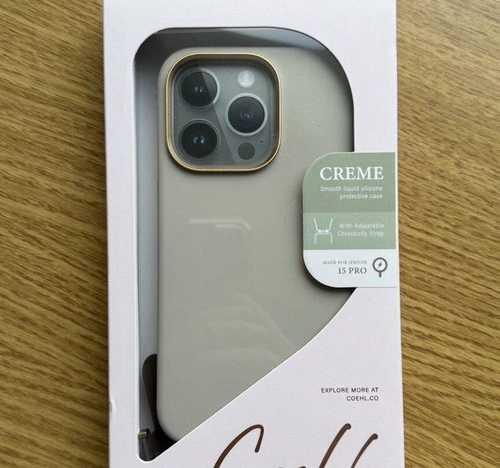 Чехол Uniq coehl creme на Apple iPhone 15 Pro