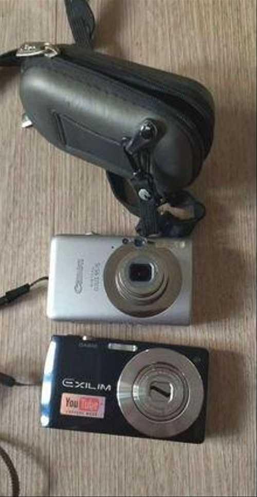 Компактный фотоаппарат canon и casio