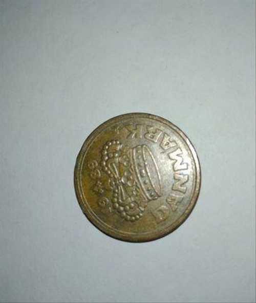 Продам монету 50 эре Дания 1989