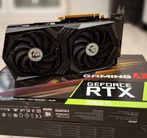 Видеокарта MSI rtx 3060ti 8gb gaming X