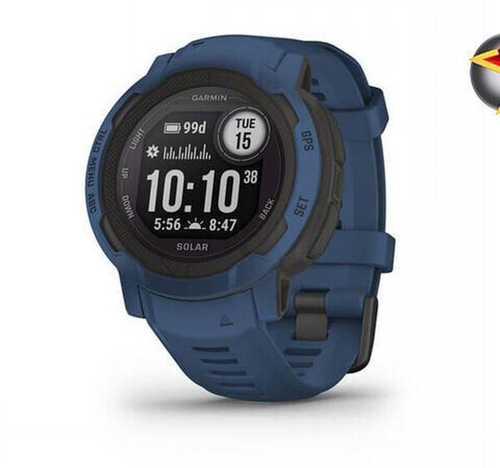 Часы Garmin Instinct 2 Solar Tidal Blue 010-02627-06