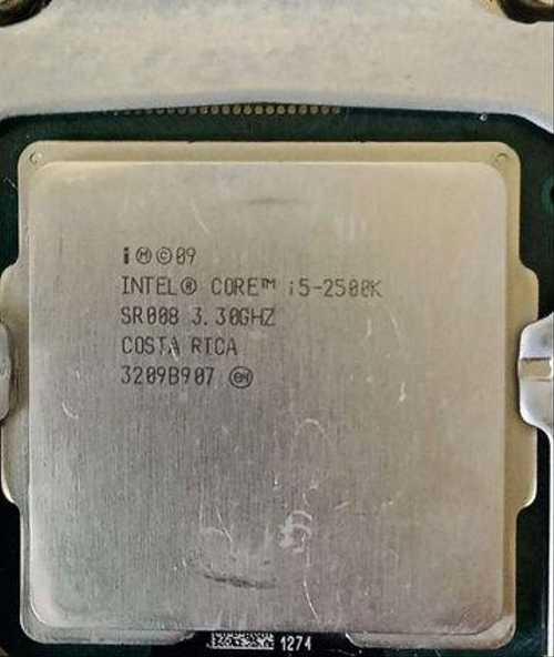 Процессор intel core i5 2500k+материнская плата