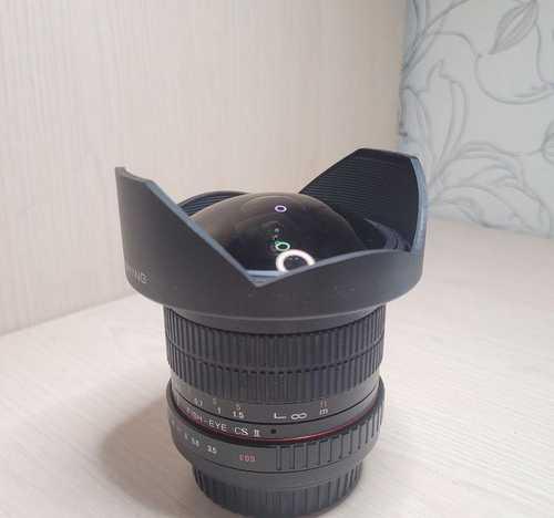 Объектив Canon Samyang 8mm F3.5 UMC Fish-Eye CS II