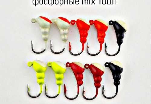 Мормышка фосфорная муравей d-5 (0.90гр) набор 10шт
