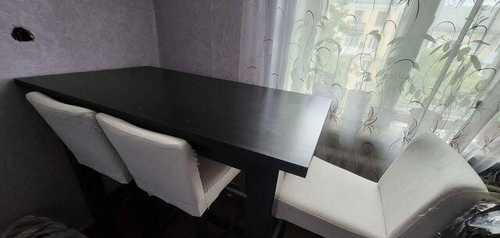Барный стол IKEA + 4 мягких стула IKEA