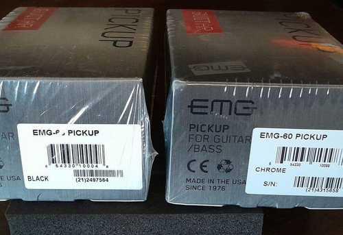 Звукосниматели EMG 60 Chrome; EMG 60 Black. Новые