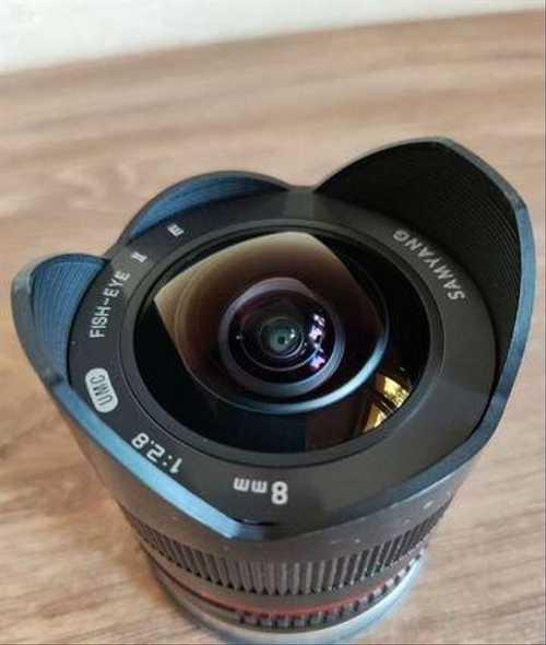 Объектив фишай Samyang 8mm Sony e-mount