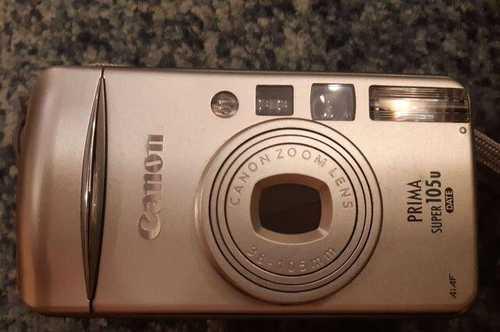Плёночный фотоаппарат canon prima super 105