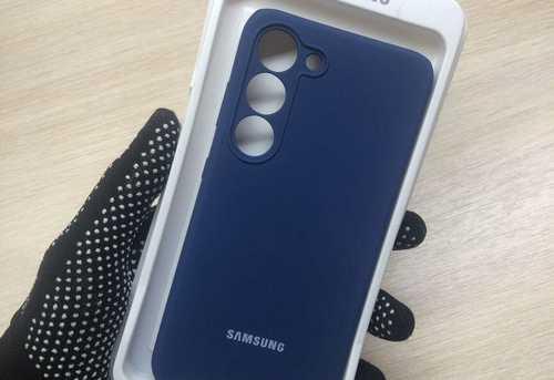 Чехол на Samsung S23 Silicone Cover синий