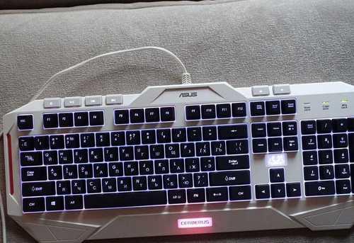 Клавиатура asus Cerberus Arctic, USB, цвет белый