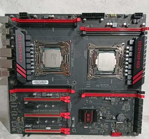 Материнская плата x99 + 2cpu 2630v3