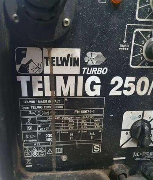 Сварочный полуавтомат Telwin telmig 250/2