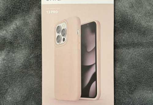 Чехол Uniq Lino Hue (розовый) для iPhone 13 Pro