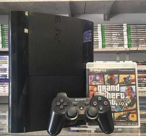 Sony PS3 Super Slim 500gb   Игра GTA V Гарантия