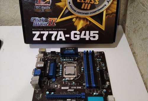 Материнская плата MSI z77a-G45