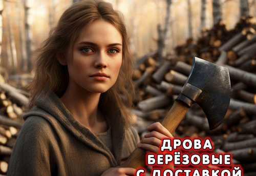 Берёзовые дрова с доставкой от 5 куб. Честный куб