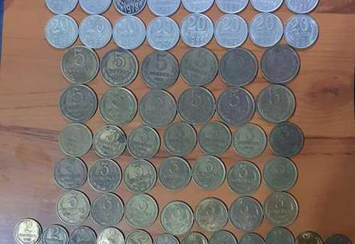 108 монет погодовки СССР без повторов