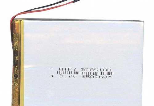 Аккумулятор Li-Pol (батарея) 3*85*100мм 2pin 3.7V