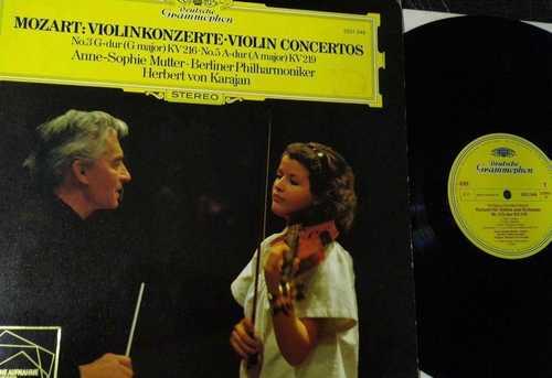 Моцарт Караян концерты для скрипки винил Германия