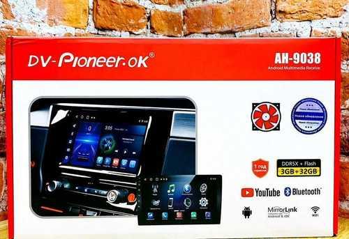 Магнитола 2 din android 9 дюймов Pioneer AH-9038