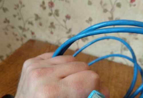 Интернет кабель 8 жил, 2 метра blue