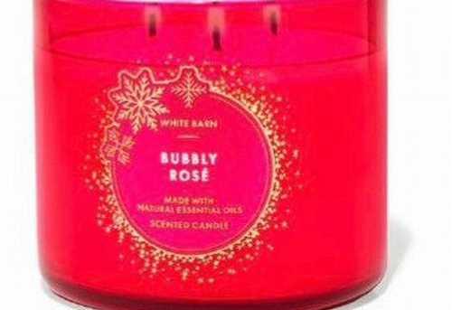 Свеча Bath body works bubbly rose