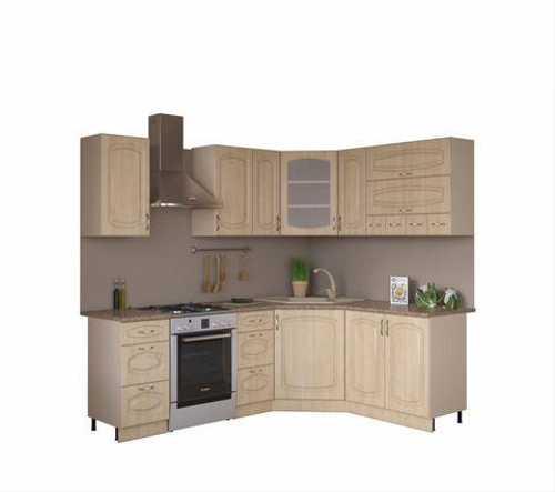 Кухонный гарнитур Паула 1,65х1,65м Береза