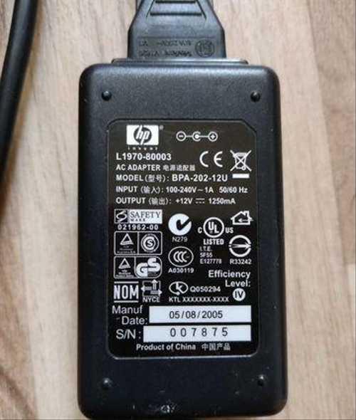 Блок питания HP BPA-202-12U