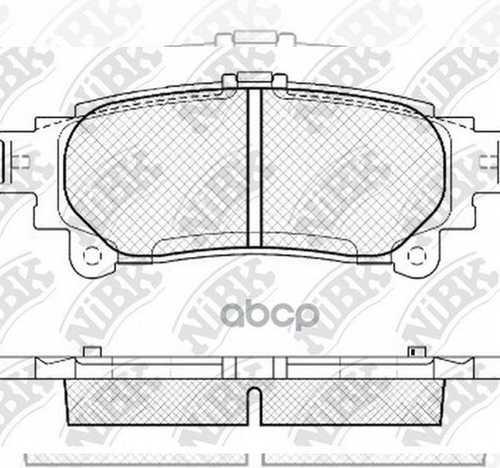 Колодки тормозные дисковые зад lexus RX (L1 )