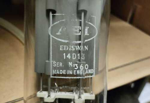 Лампа AEI 14D13 аналог Ediswan V1505(для усил.)