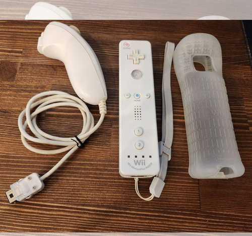 Wii remote motion plus inside   нунчак белый