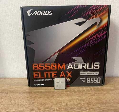 Комплект Ryzen 7 5700X   B550M aorus elite AX