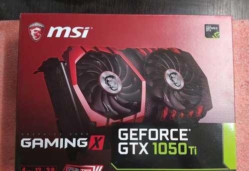 MSI GeForce GTX 1050 Ti gaming X 4Gb с гарантией