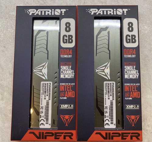 Оперативная память ddr4 8gb patriot viper