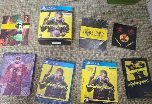 Cyberpunk 2077 ps4 издание steel book + comicbook