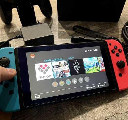 Прошитый Nintendo Switch + 128 гб