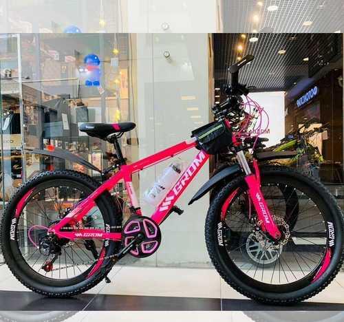 Велосипед для подростка grom GA100 24'' розовый