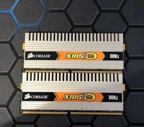 Оперативная память DDR2/Corsair XMS2 1 Гб/2 шт
